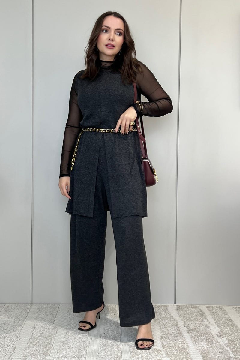 Conjunto em Tricot Milena - Túnica e Calça Reta – Rayar Tricot